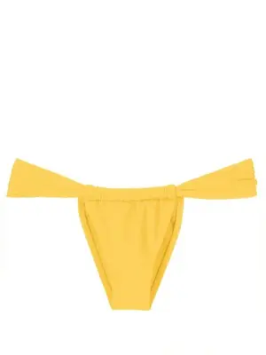 AMIR SLAMA Gathered Low-waisted Bikini Bottom - Yellow