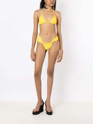 AMIR SLAMA Gathered Low-waisted Bikini Bottom