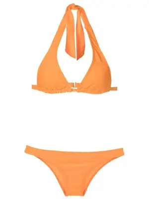 AMIR SLAMA Halterneck Triangle Bikini - Orange