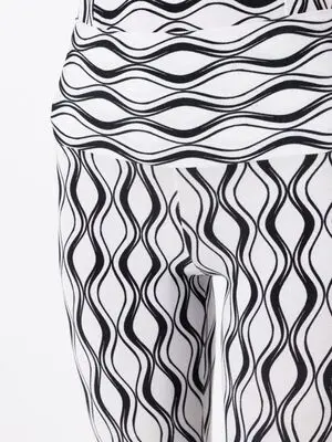 AMIR SLAMA Graphic-print Cropped Leggings