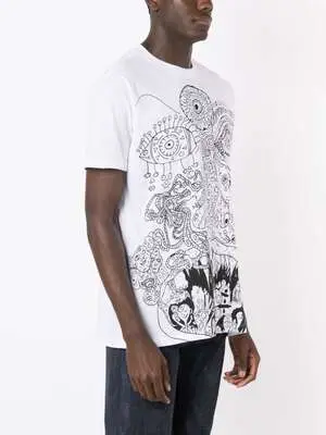 AMIR SLAMA Graphic Print T-shirt