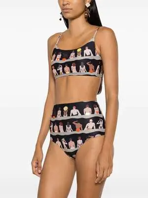 AMIR SLAMA Graphic-print Bikini