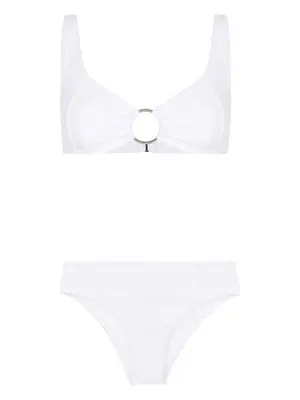 AMIR SLAMA Ring-embellished Bikini - White