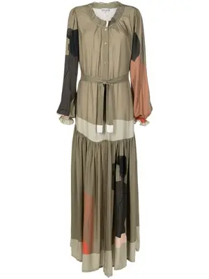 AMIR SLAMA Graphic-print Maxi Dress