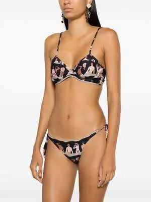 AMIR SLAMA Graphic-print Bikini Bottom
