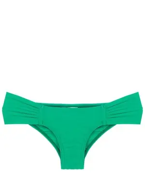 AMIR SLAMA Gathered Bikini Bottom - Green