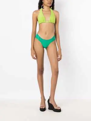 AMIR SLAMA Gathered Bikini Bottom - Green