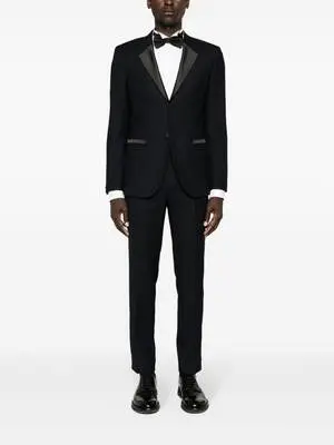 Hugo Boss Satin-trim Tailored Trousers