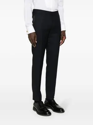 Hugo Boss Satin-trim Tailored Trousers