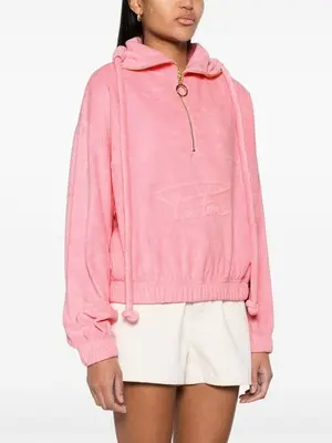 PATOU Half-zip Terrycloth Hoodie
