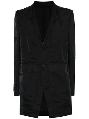 Rick Owens Silk-blend Single-breasted Blazer