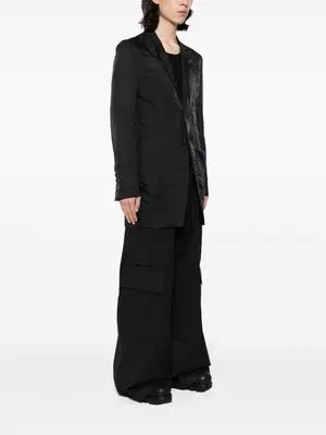 Rick Owens Silk-blend Single-breasted Blazer