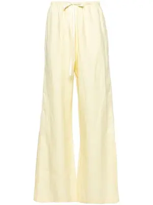 FORTE_FORTE Linen Palazzo Trousers - Yellow