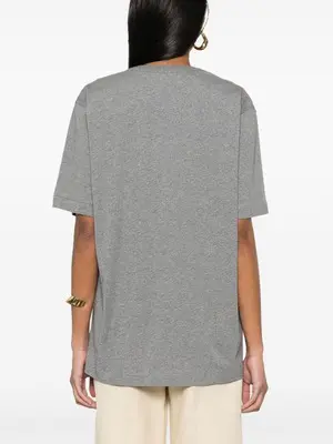BY MALENE BIRGER Fayeh Logo-embroidered T-shirt - Grey