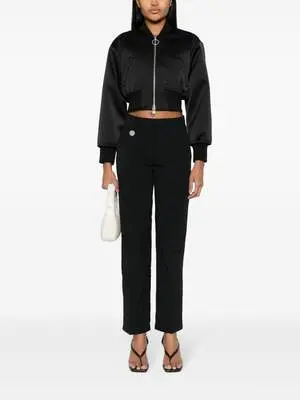 Emporio Armani Crinkled Slim-fit Trousers