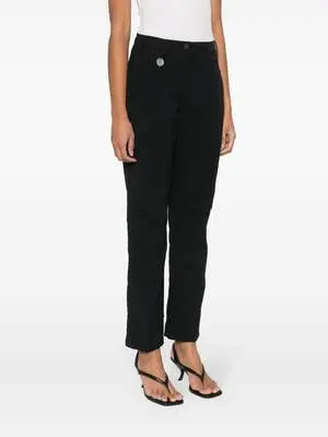 Emporio Armani Crinkled Slim-fit Trousers
