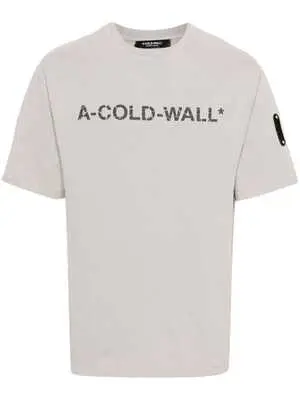 A-COLD-WALL* Overdye Logo-print T-shirt - Grey