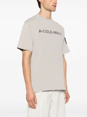 A-COLD-WALL* Overdye Logo-print T-shirt - Grey