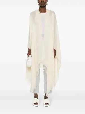 Fabiana Filippi Open-front Fringed Cape