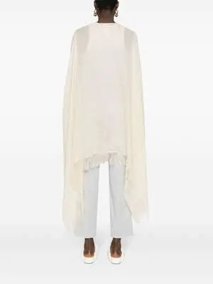 Fabiana Filippi Open-front Fringed Cape