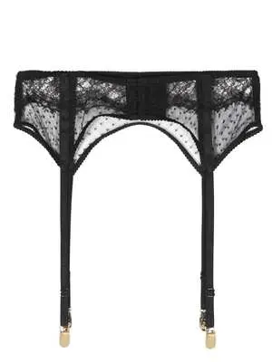 Dolce & Gabbana Dg-lettering Lace Suspender Belt