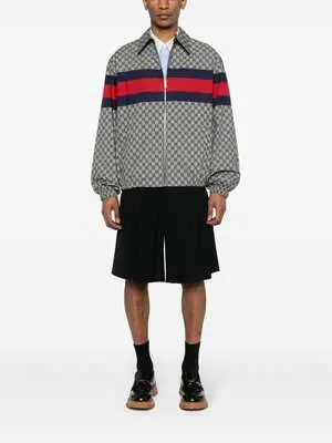 Gucci Gg-print Cotton Bomber Jacket