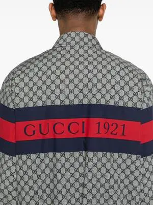 Gucci Gg-print Cotton Bomber Jacket