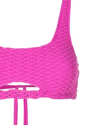 AMIR SLAMA Woven-design Bikini