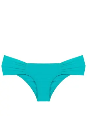 AMIR SLAMA Gathered Bikini Bottom - Blue
