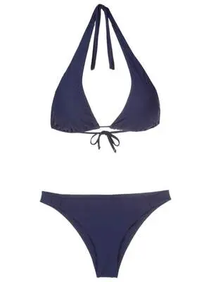 AMIR SLAMA Halterneck Bikini - Blue