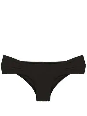 AMIR SLAMA Gathered Bikini Bottom - Black