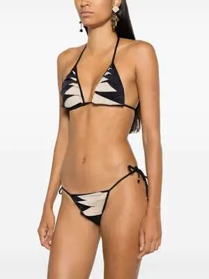 AMIR SLAMA Cut-out Triangle Bikini - Black
