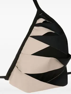 AMIR SLAMA Cut-out Triangle Bikini - Black