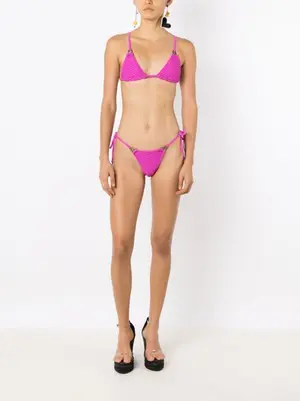 AMIR SLAMA Interwoven-design Triangle Bikini