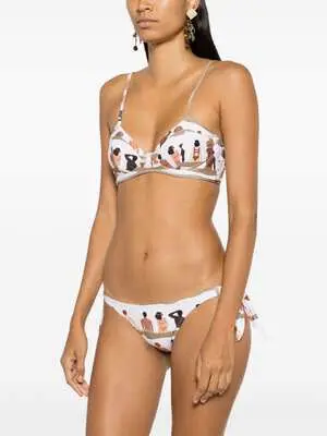 AMIR SLAMA Swimmer-print Bikini