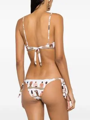 AMIR SLAMA Swimmer-print Bikini