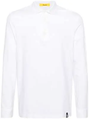 DRUMOHR Long-sleeve Jersey Polo Shirt - White