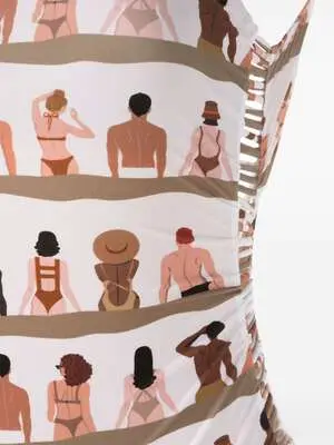AMIR SLAMA Graphic-print One-piece Swimsuit