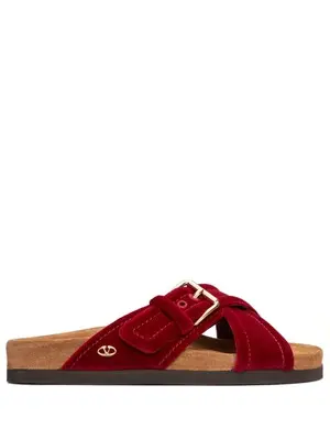 Valentino Garavani 30mm Fussfriend Sandals - Red