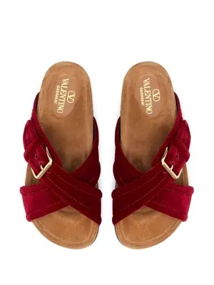 Valentino Garavani 30mm Fussfriend Sandals - Red