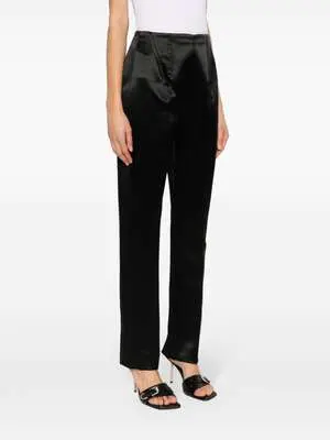 Sportmax Satin-weave Low-rise Trousers