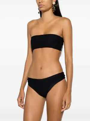 AMIR SLAMA Textured Bandeau Bikini