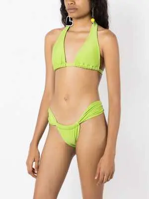 AMIR SLAMA Gathered Low-waisted Bikini Bottom
