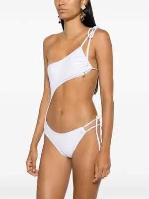 AMIR SLAMA Cut-out One-shoulder Swimsuit