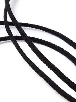 Valentino Garavani Vlogo Rope Necklace - Black