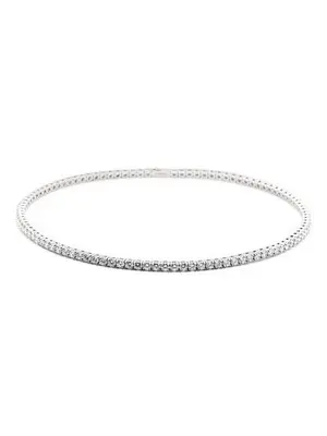 DARKAI Tennis Crystal-embellished Necklace - Silver