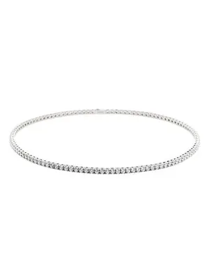 DARKAI Tennis Crystal-embellished Necklace - Silver