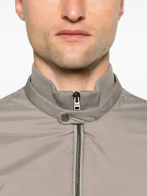 Herno Ecoage Band-collar Bomber Jacket