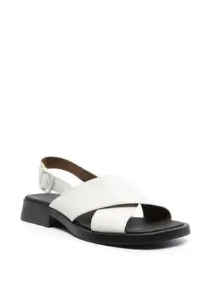 Camper Dana 35mm Leather Sandals - White