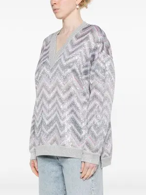 Missoni Zigzag Sequin-embellished Jumper
